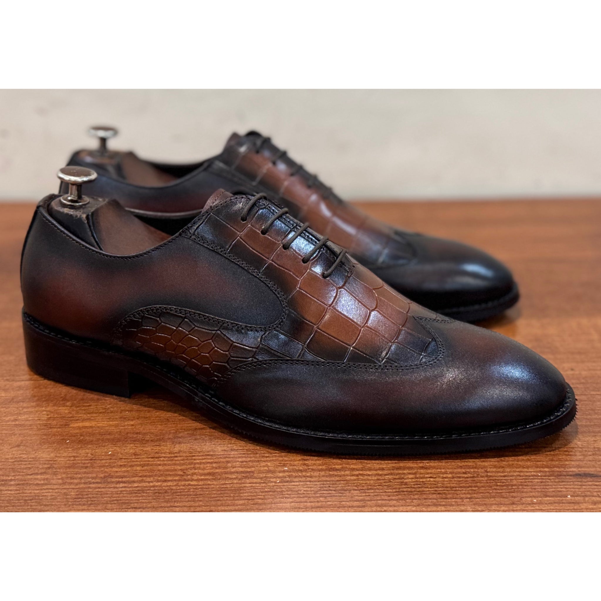 Buy Windsor Tan Brown Croco India