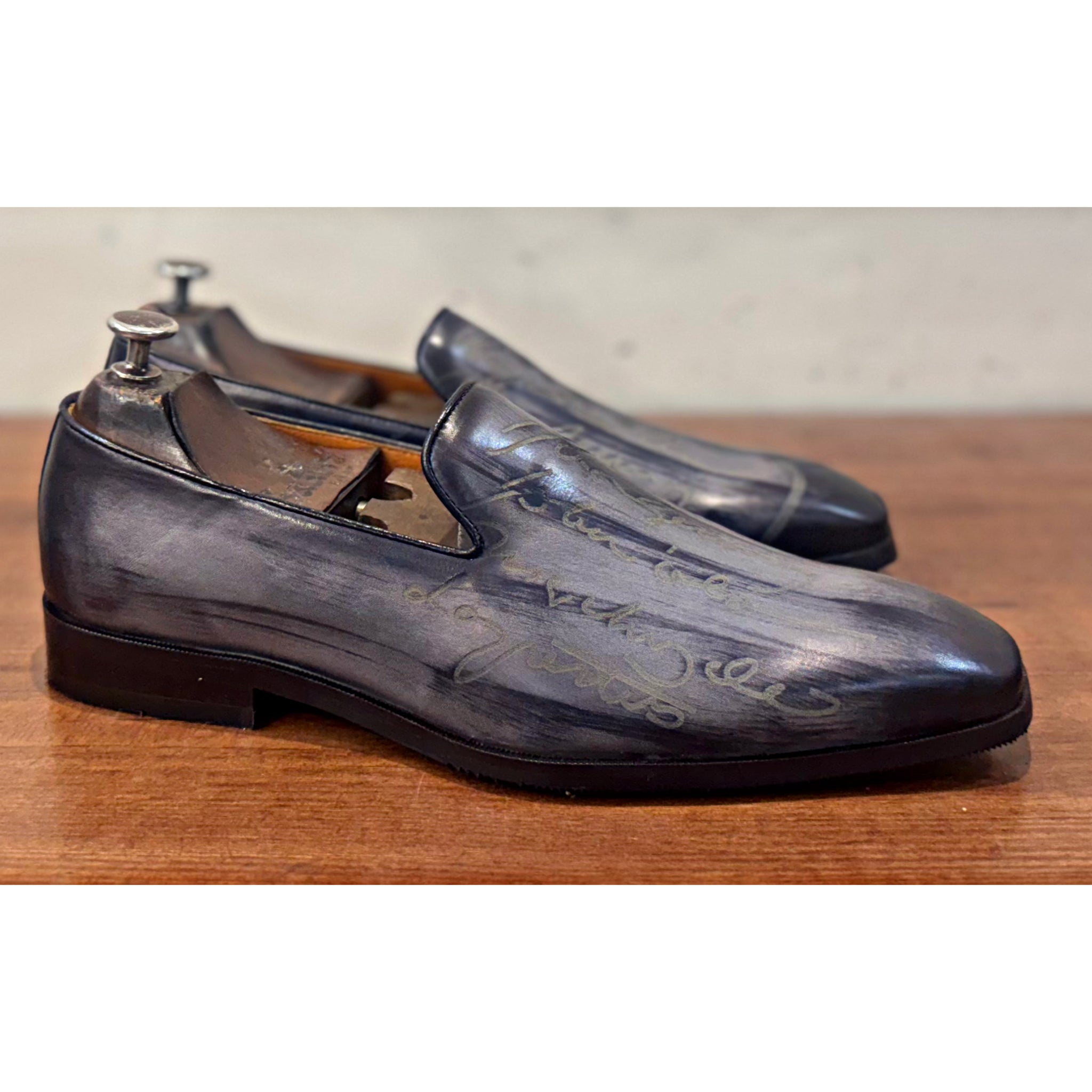 Signature Loafers Grey Hand Finished
